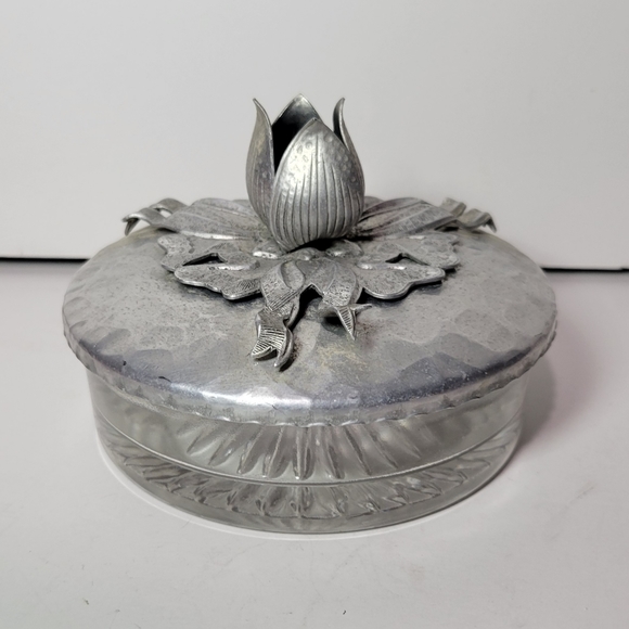 Rodney Kent | Art | Vintage Rodney Kent Glass Candy Dish With Hammered ...